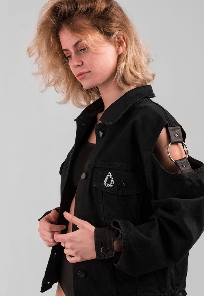 TOTAL BLACK - Womens 'LINK' Denim Jacket